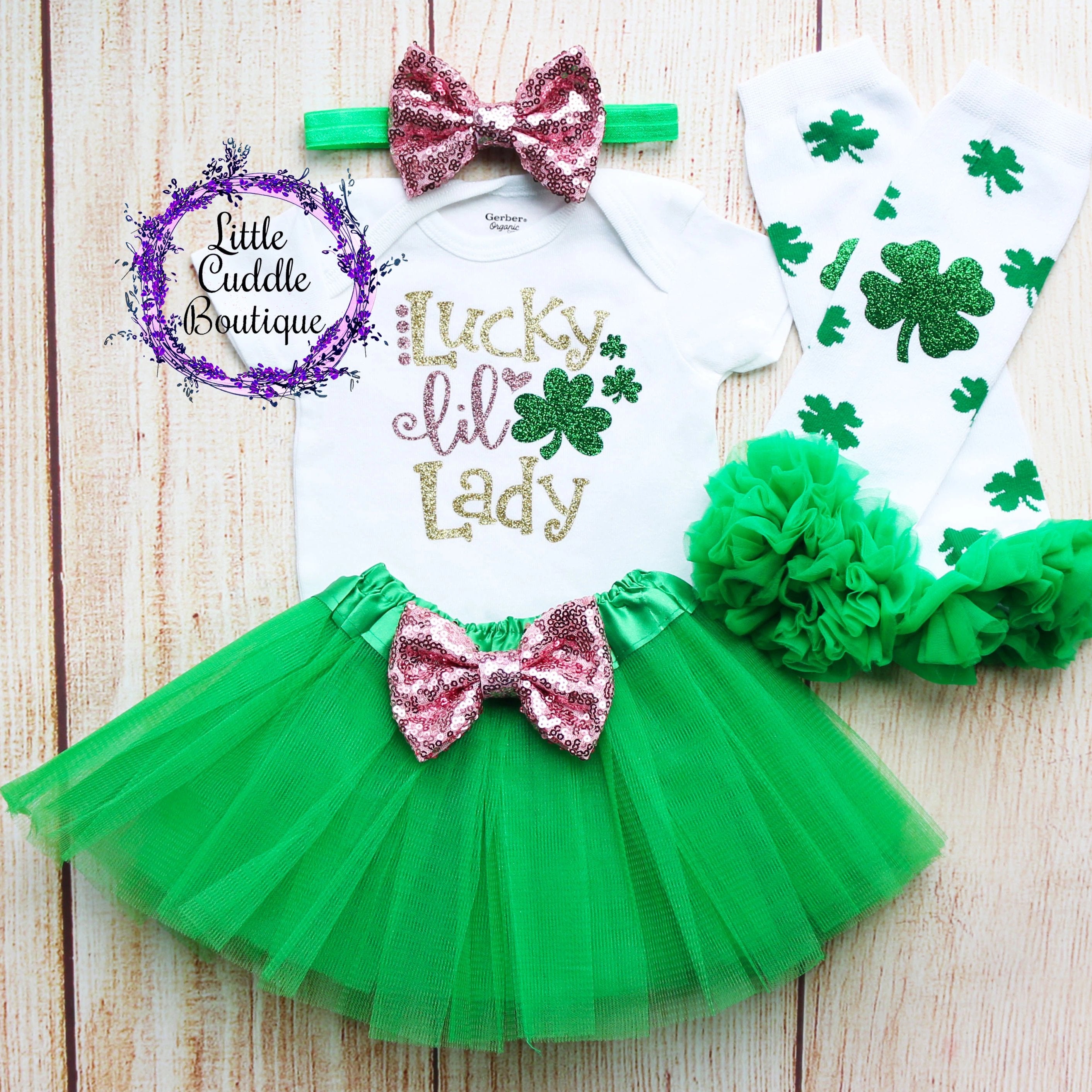 Lucky Lil Lady Tutu Outfit-Little Cuddle Boutique
